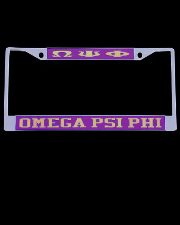 Omega Psi Phi Inspired License Frame – Chic Greek Boutique